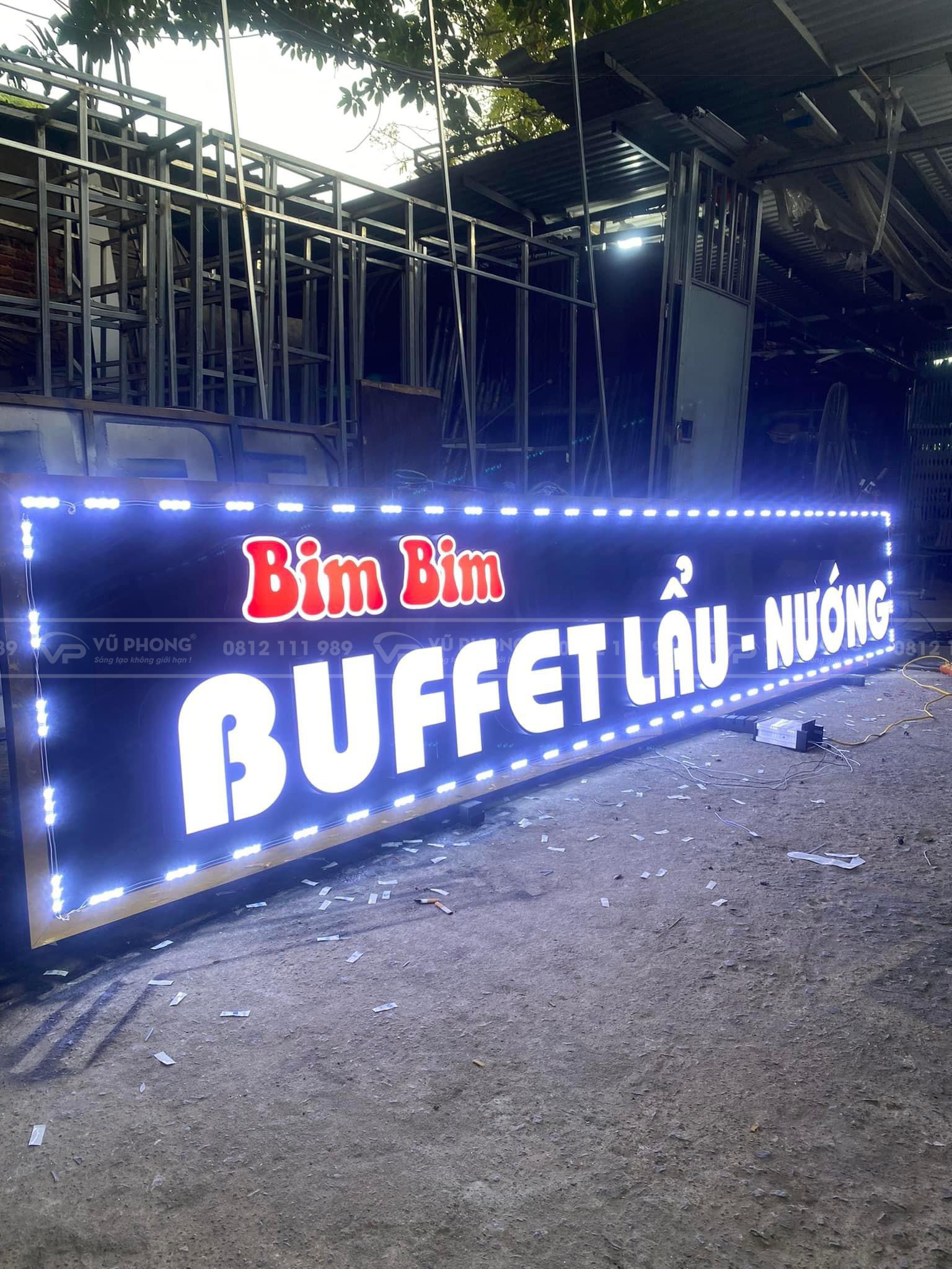 Biển quảng cáo chữ LED Hải Dương || Quảng cáo Vũ Phong